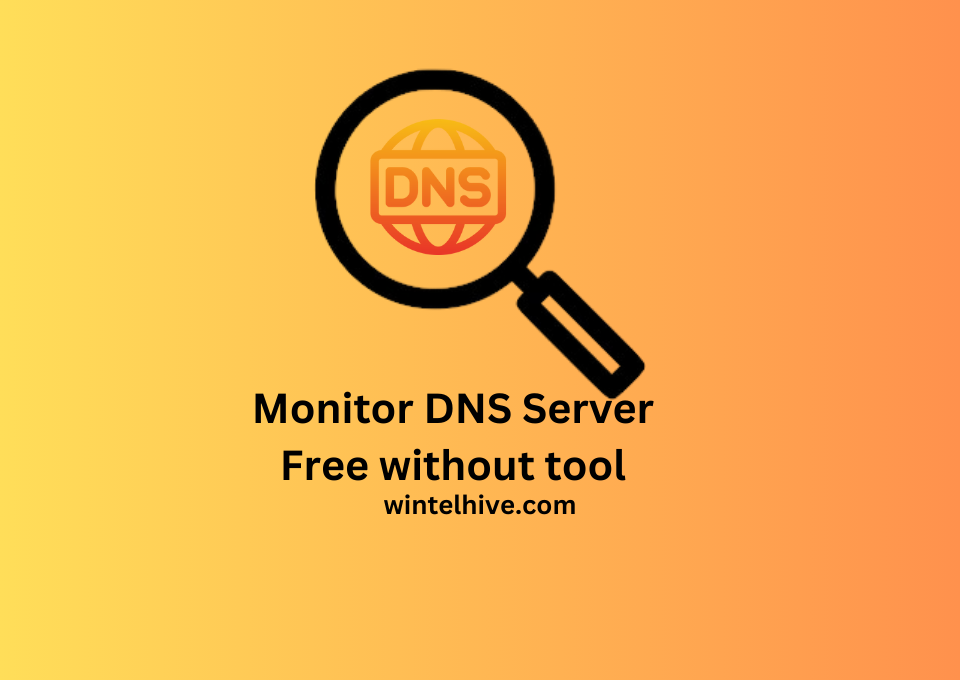 Free DNS Monitoring Without Tool in 2 Minutes - wintelhive.com